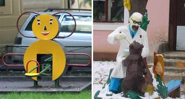 The worst playgrounds ever (37 pics)