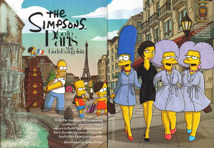 The Simpsons go to Paris (7 pics)