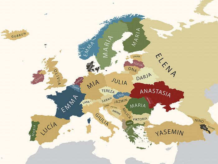 Europe s Most Popular Names 2 Pics Europe s Most Popular Names 2 Pics