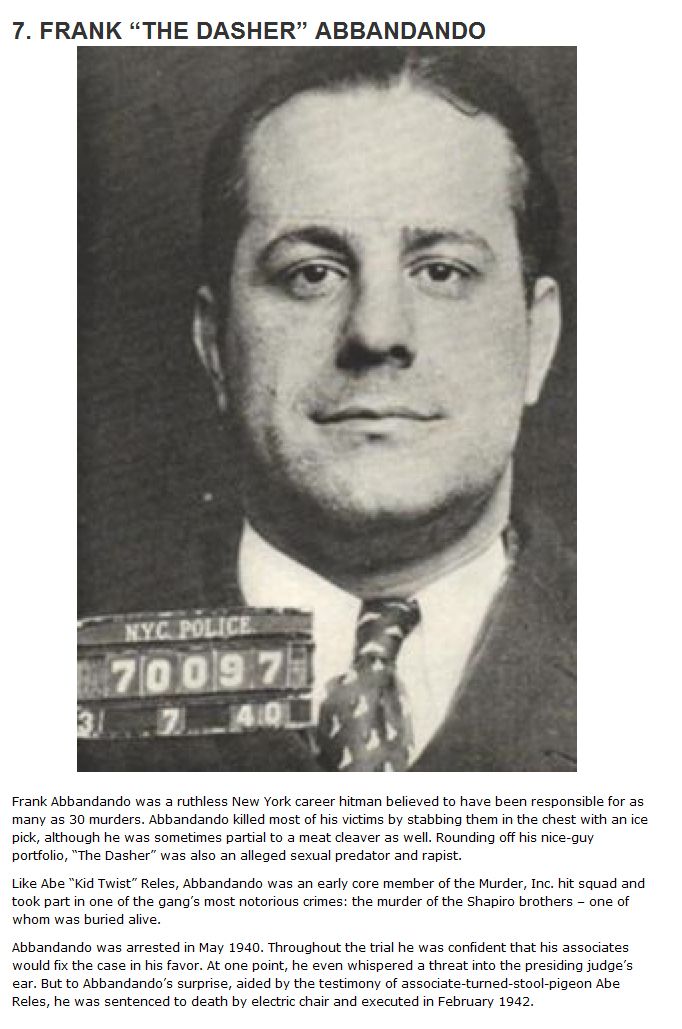The 10 Deadliest Hitmen In The History Of The Mafia 10 Pics 